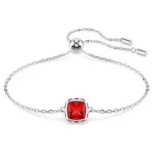 SWAROVSKI Rhodium-plated January Birthstone Bracelet - Red