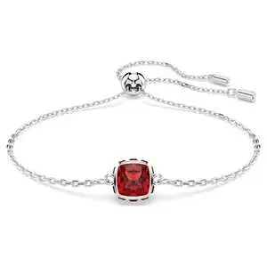 SWAROVSKI Swarovski Rhodium-Plated January Birthstone Bracelet Red