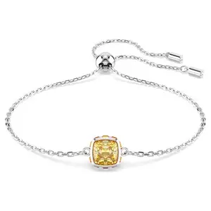 SWAROVSKI Rhodium-plated January Birthstone Bracelet - Yellow