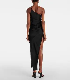 Rick Owens Taco One-shoulder Minidress - Black