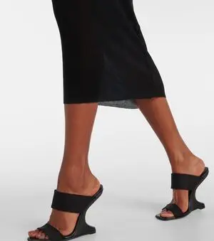 Rick Owens Knitted Midi Dress - Black