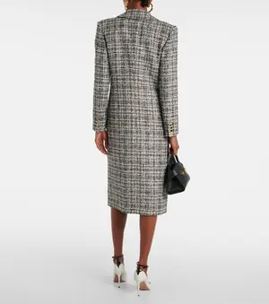 Alessandra Rich Lurex Tweed Coat