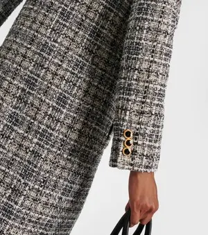 Alessandra Rich Lurex Tweed Coat