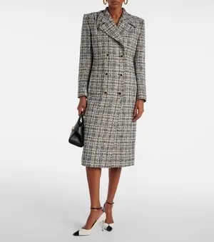 Alessandra Rich Lurex Tweed Coat