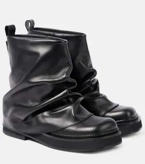 Attico Metallic Boots For Women