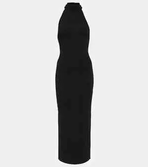 Khaite Suzanne Ribbed-knit Midi Dress