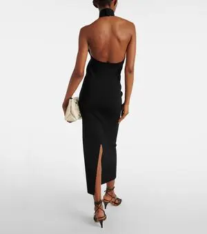 Khaite Suzanne Ribbed-knit Midi Dress