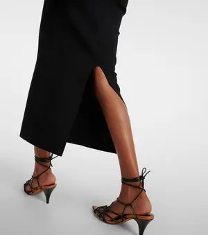 Khaite Suzanne Ribbed-knit Midi Dress