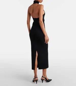 Khaite Suzanne Ribbed-knit Midi Dress