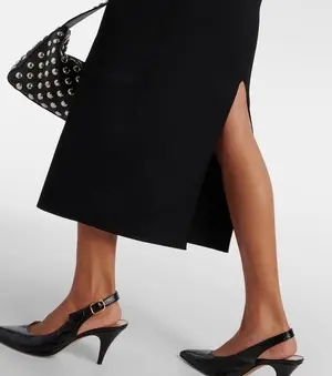 Khaite Suzanne Ribbed-knit Midi Dress