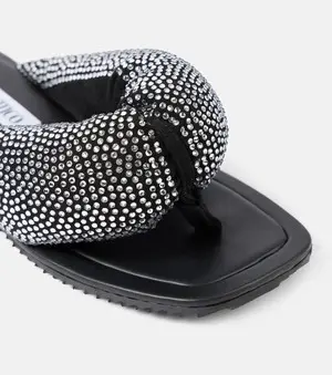 Attico Indie Embellished Thong Sandals