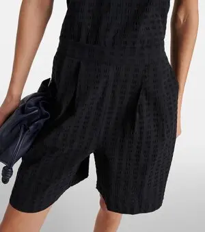 Asceno Cotton Blend Bermuda Shorts