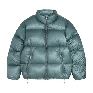 StÜssy Down Puffer Jacket - Blue