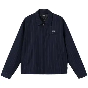 StÜssy X Comme Des Garçons Pin Striped Bing Jacket - Blue