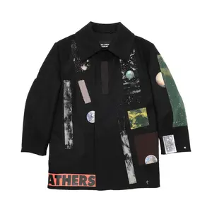Raf Simons Redux Large Sterling Caban With Patches