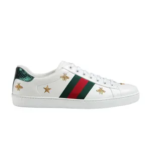 Gucci Ace Embroidered Sneakers - White