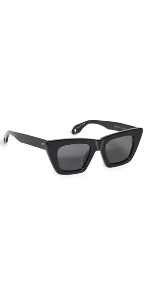 ELISA JOHNSON Lori Cateye Sunglasses - Black