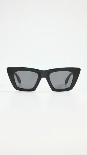 ELISA JOHNSON Lori Cateye Sunglasses - Black
