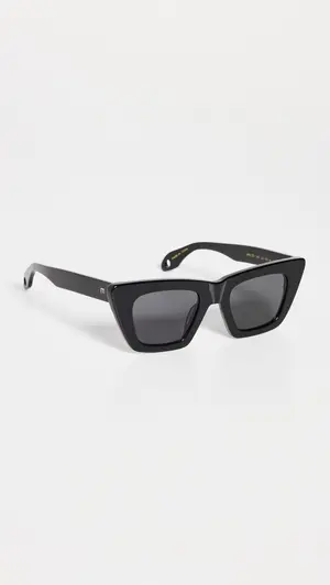 ELISA JOHNSON Lori Cateye Sunglasses - Black