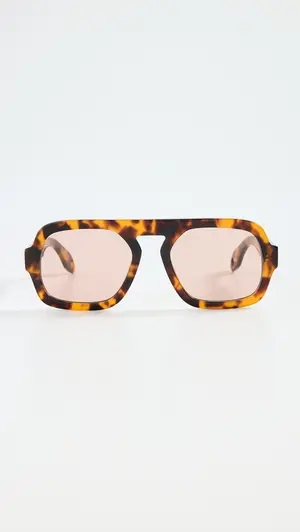 ELISA JOHNSON Jane Sunglasses - Brown Tortoise