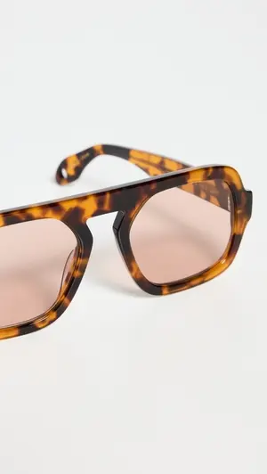 ELISA JOHNSON Jane Sunglasses - Brown Tortoise