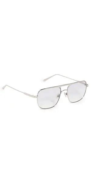 ELISA JOHNSON Jane Aviator Sunglasses - Silver