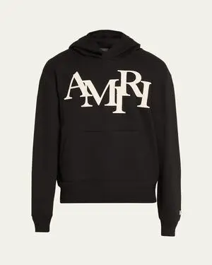 Amiri Staggered Logo Hoodie