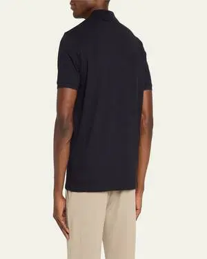 Moncler Logo Polo Shirt - Blue