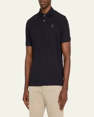 Moncler Logo Polo Shirt - Blue
