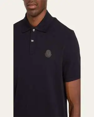Moncler Logo Polo Shirt - Blue