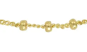 Bony Levy 14k Gold Beaded Chain Bracelet