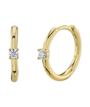 Stephanie Gottlieb Diamond Dot Huggies