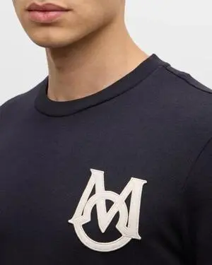 Moncler Apos;s Classic Logo T-shirt - Navy