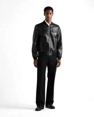 Prada Reversible Nappa Leather Bomber Jacket