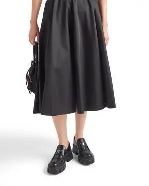 Prada Brushed Leather Monolith Loafers - Black