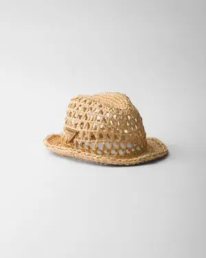 Prada Crochet Fedora - Natural