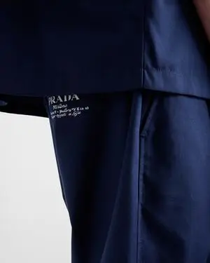 Prada Poplin Pants - Baltic Blue