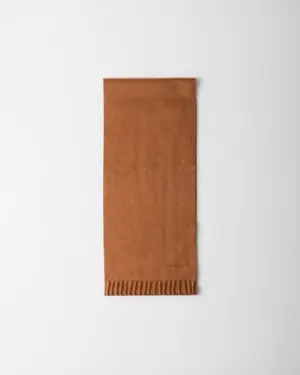 Prada Cashmere Scarf - Tobacco