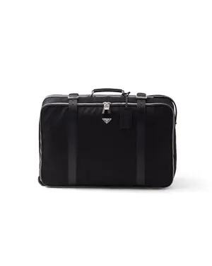 Prada Medium Re-nylon And Saffiano Leather Suitcase