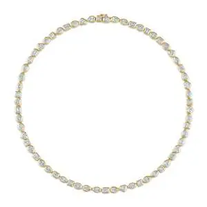Stephanie Gottlieb Multi Shape Tennis Necklace