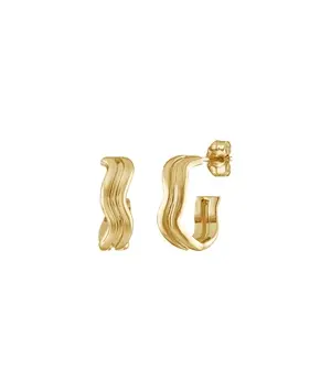 Stephanie Gottlieb Capri Small Gold Hoops