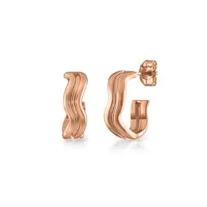 Stephanie Gottlieb Capri Small Gold Hoops