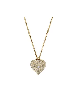 Stephanie Gottlieb Gold And Diamond Heart Necklace