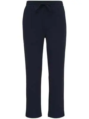 Brioni Stretch Cotton Tapered Leg Joggers - Blue