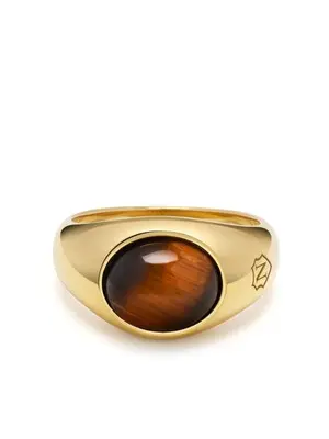 NIALAYA JEWELRY Tiger-eye Signet Ring
