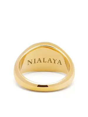 NIALAYA JEWELRY Tiger-eye Signet Ring