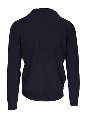 Brioni Round-neck Knit Jumper - Blue