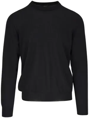 Brioni Round-neck Knit Jumper - Black