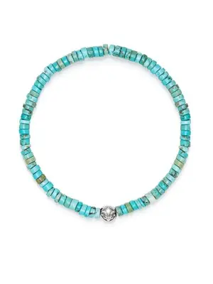 NIALAYA JEWELRY Turquoise Bead Bracelet - Blue