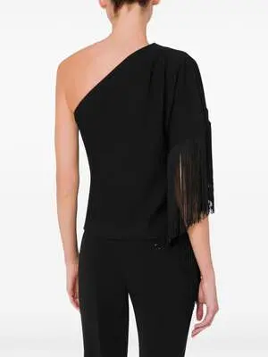 Moschino One-shoulder Fringed Blouse